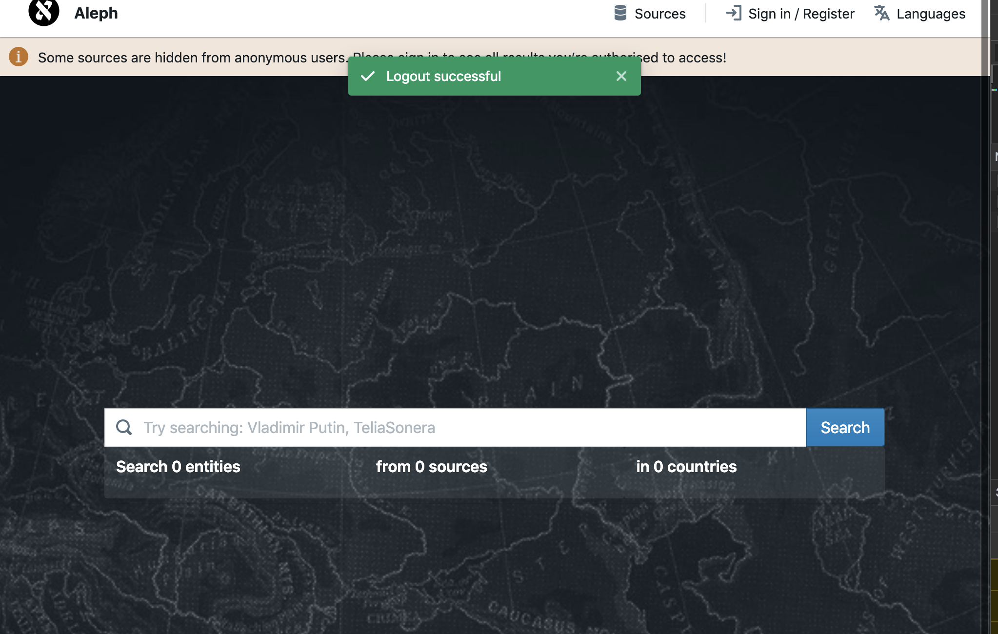 Misc UI issues (v. 3.0.0) · Issue #625 · alephdata/aleph · GitHub