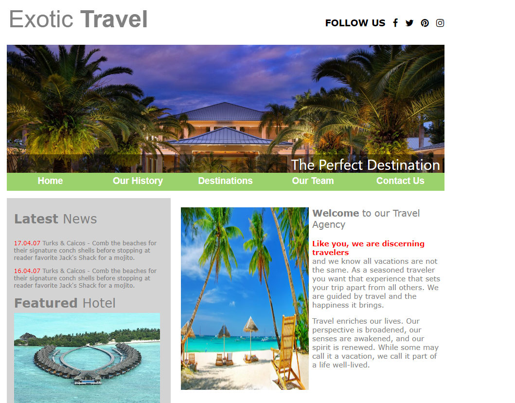 GitHub - spotdodge-nair/exotic-travel