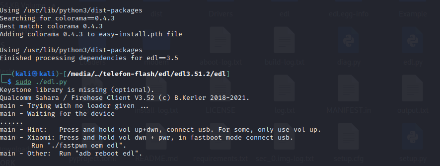 problem in Readme and setup.py · Issue #129 · bkerler/edl · GitHub