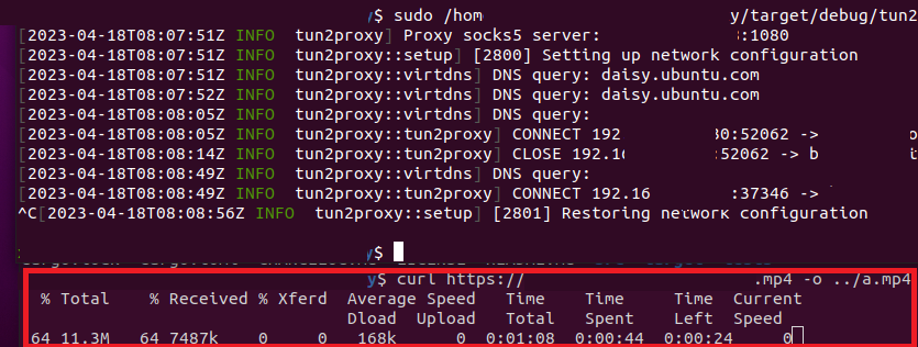 Stuck client · Issue #28 · tun2proxy/tun2proxy · GitHub