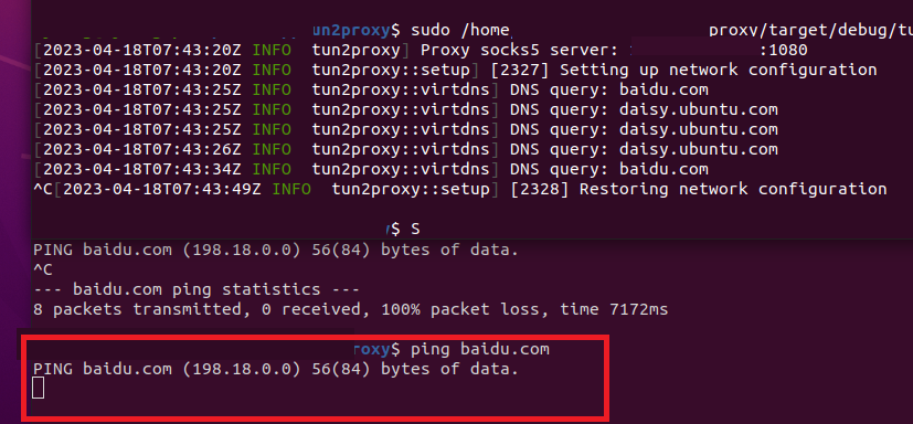 Stuck client · Issue #28 · tun2proxy/tun2proxy · GitHub