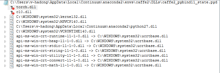 Critical Root Cannot Load Caffe2 Python Error Dll Load Failed The Specified Module Could Not