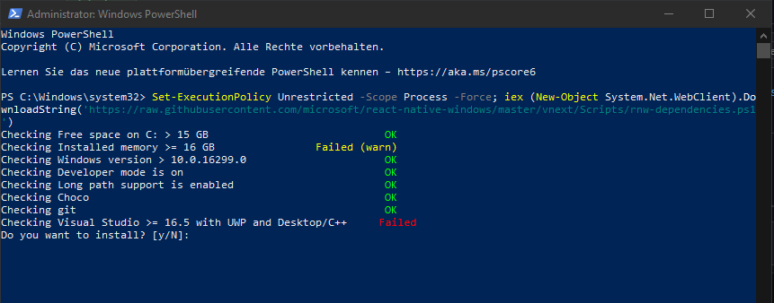 Build failed with windows 10 x64 · Issue #6892 · microsoft/react-native-windows · GitHub
