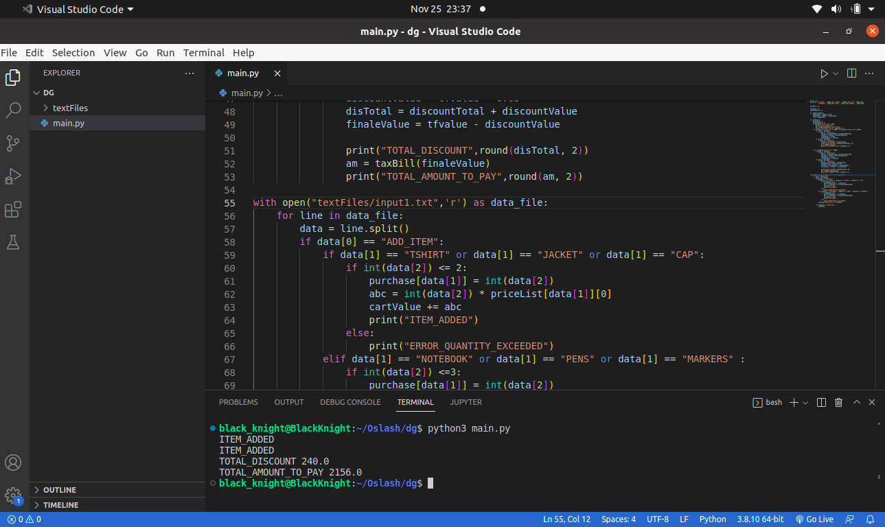 GitHub - Krishankb/OSlash-College-Stationery-Shop: This project takes input as text file and ...