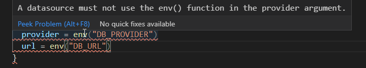 Add lint support for no env vars in provider field · Issue #17 · prisma/language-tools · GitHub