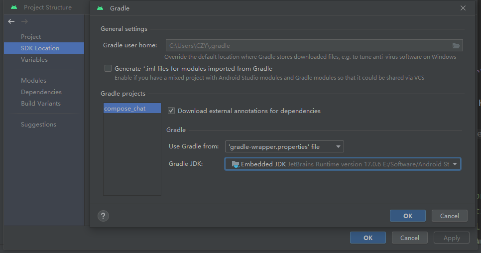 最新代码 编译报错 上个版本还是可以的 求工程配置 包括jdk等等版本 · Issue #6 · leavesCZY/compose_chat · GitHub