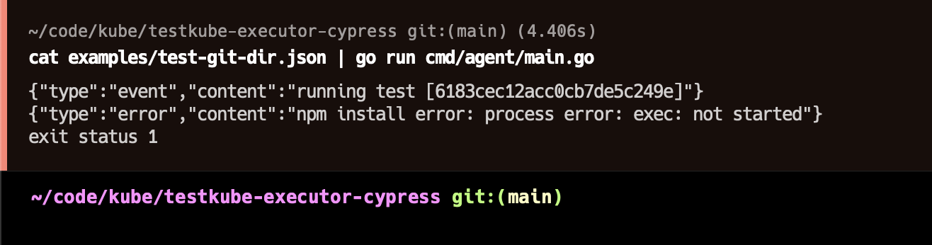 Cypress Test Not Starting · Issue 1416 · Kubeshop Testkube · Github