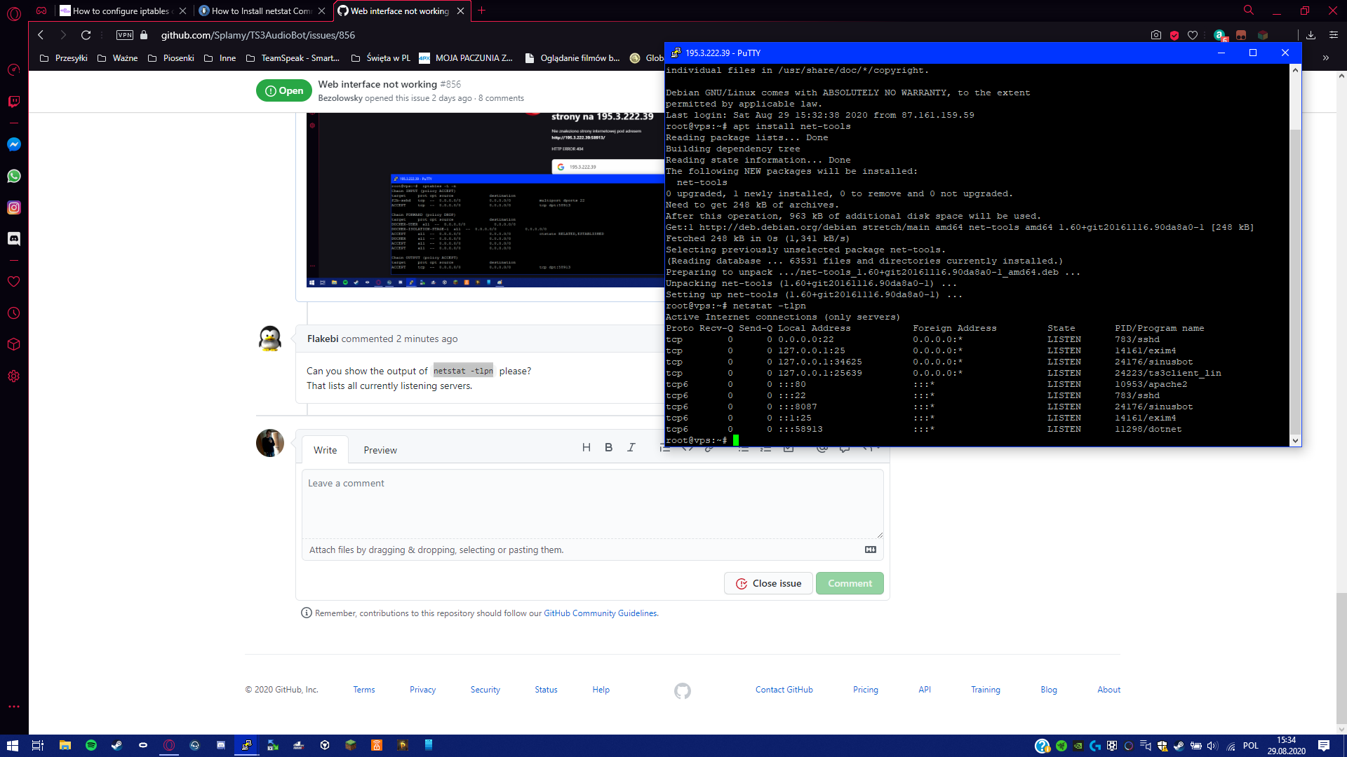 Web interface not working · Issue #856 · Splamy/TS3AudioBot · GitHub