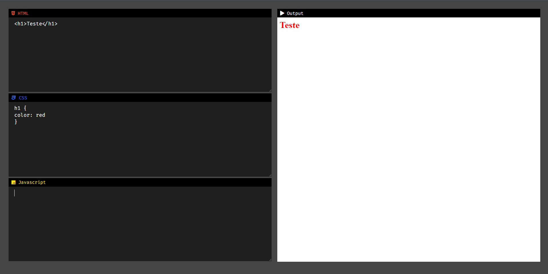 Github Jacksonsantincodepen Clone Clone Do Codepen Para Renderizar Html Css E Js Em Tempo Real