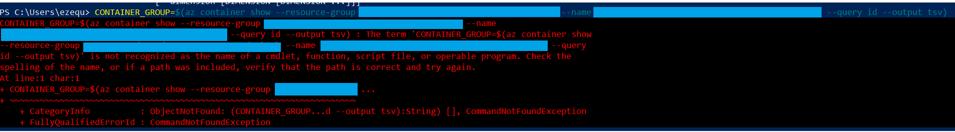 The CONTAINER_GROUP variable definition is missing a $ · Issue #7688 · MicrosoftDocs/azure-docs ...