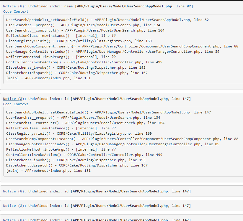 インストール時に作成されてる会員項目を削除した後、会員一覧を開くとNotice大量発生 · Issue #1643 · NetCommons3/NetCommons3 · GitHub