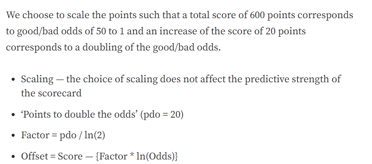 Default values for pdo, points0 and odds0 · Issue #96 · ShichenXie/scorecardpy · GitHub