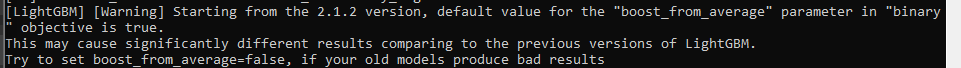 Boostfromaverage Parameter In Binary Objective Is True · Issue 3278 · Microsoftlightgbm