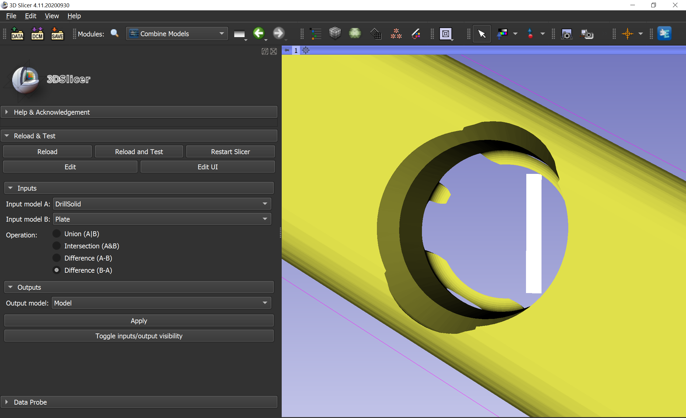 Mesh subtraction tool for Dynamic Modeler module · Issue #5233 · Slicer/Slicer · GitHub