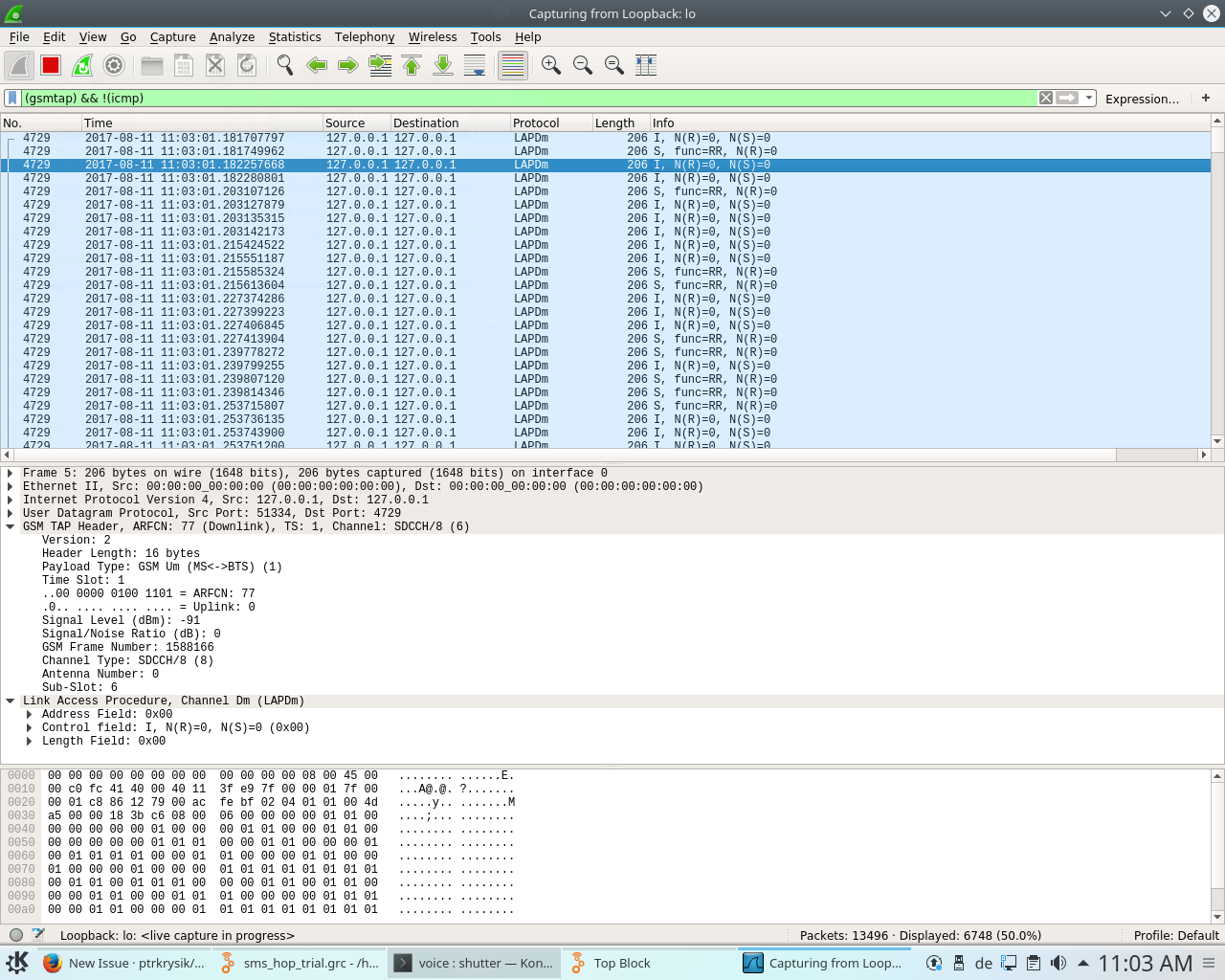 Unable to see decoded output of Hopping SDCCH8 channel · Issue #305 · ptrkrysik/gr-gsm · GitHub