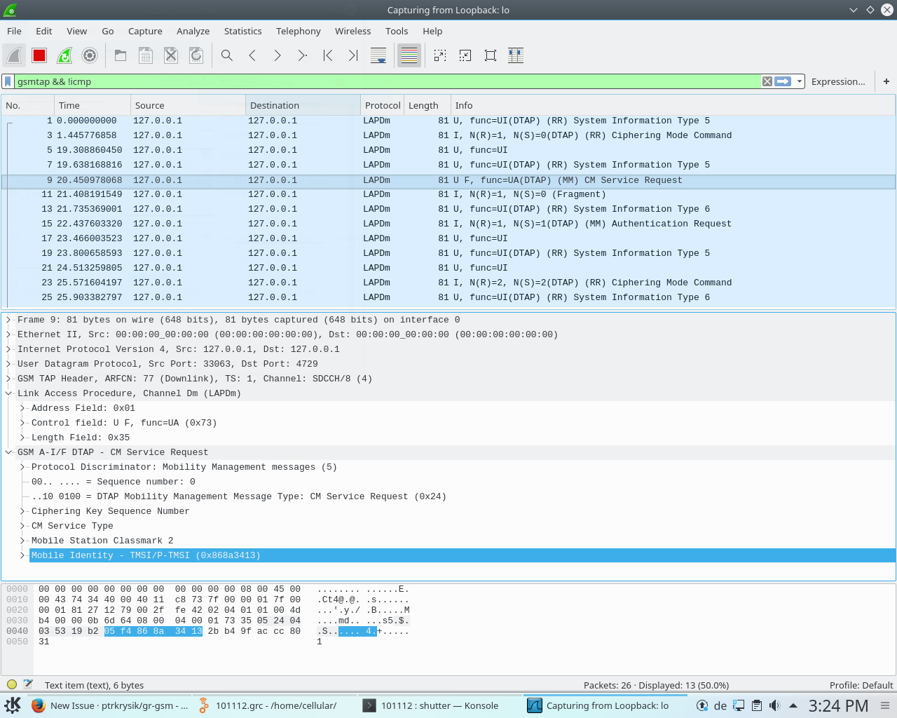 Decrypt SMS on hopping SDCCH8 channel · Issue #328 · ptrkrysik/gr-gsm · GitHub