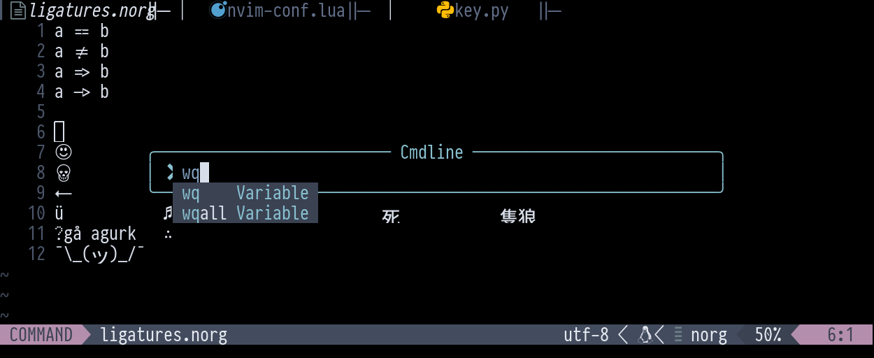 Pragmata Pro liga shows unexpected symbols · Issue #1272 · ryanoasis ...
