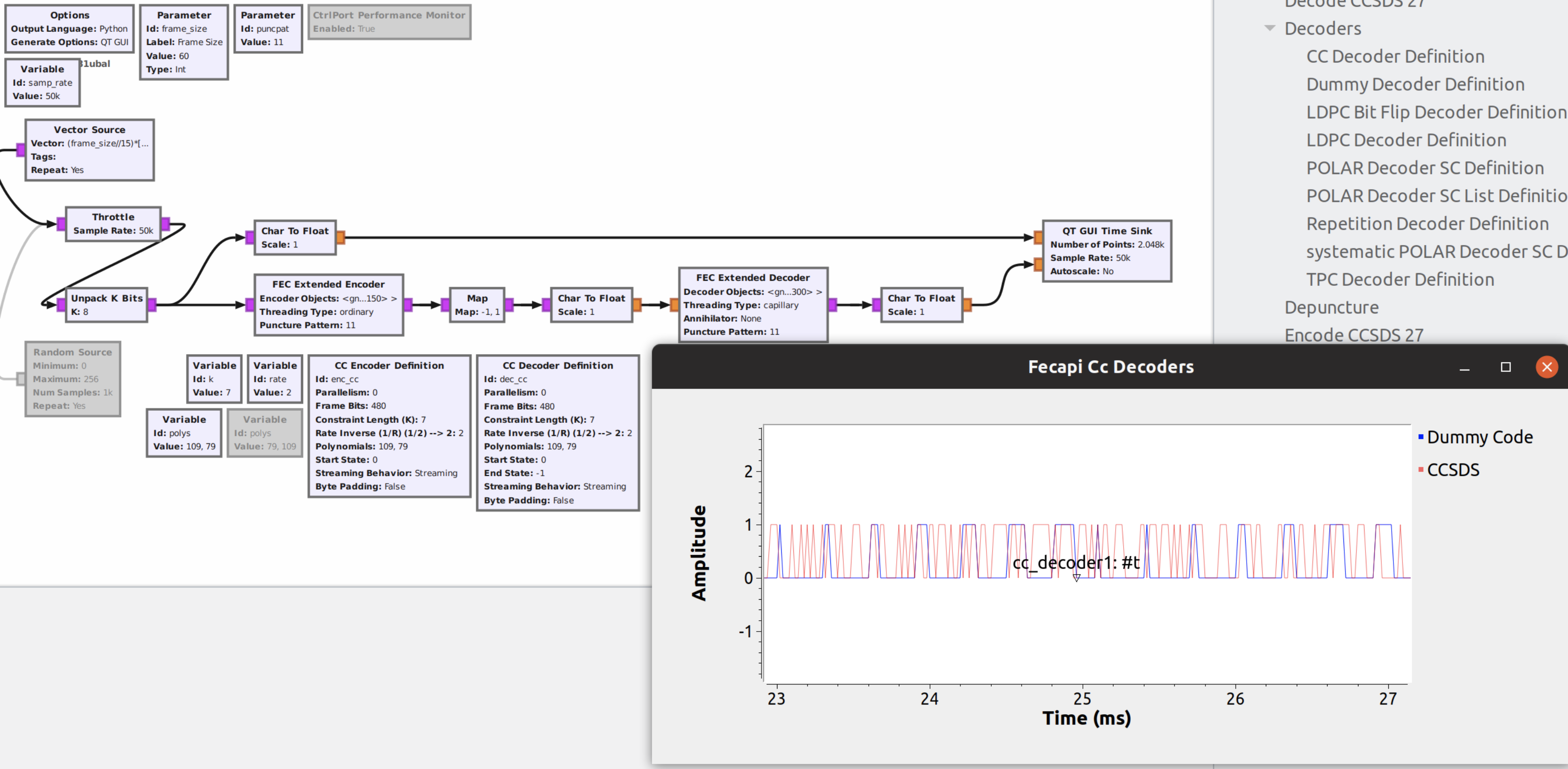 fec: cc enc/dec in ber_curve_gen example yields different results in 3.8 · Issue #2642 ...