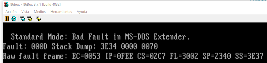 Crash on Windows 98 SE Installer "bad fault in MS-DOS extender" · Issue #2587 · 86Box/86Box · GitHub