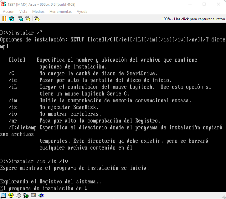 Crash on Windows 98 SE Installer "bad fault in MS-DOS extender" · Issue #2587 · 86Box/86Box · GitHub