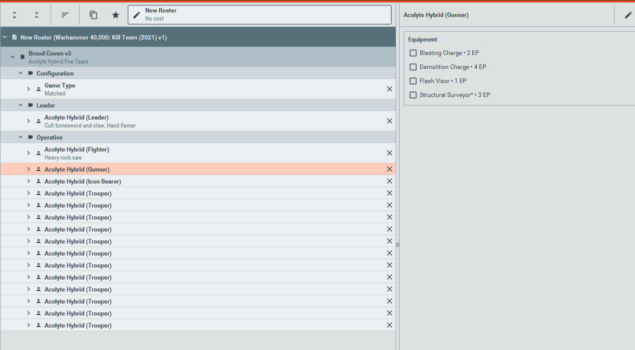 Unlimited Acolyte Hybrid Troopers in Brood Coven v3 Acolyte Hybrid Fire Team · Issue #703 ...