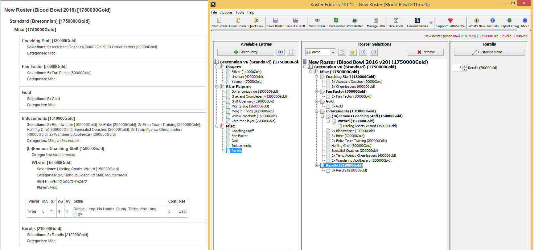 [Anon] Bug report: Bretonnian - BB16.catz · Issue #18 · BSData/bloodbowl · GitHub