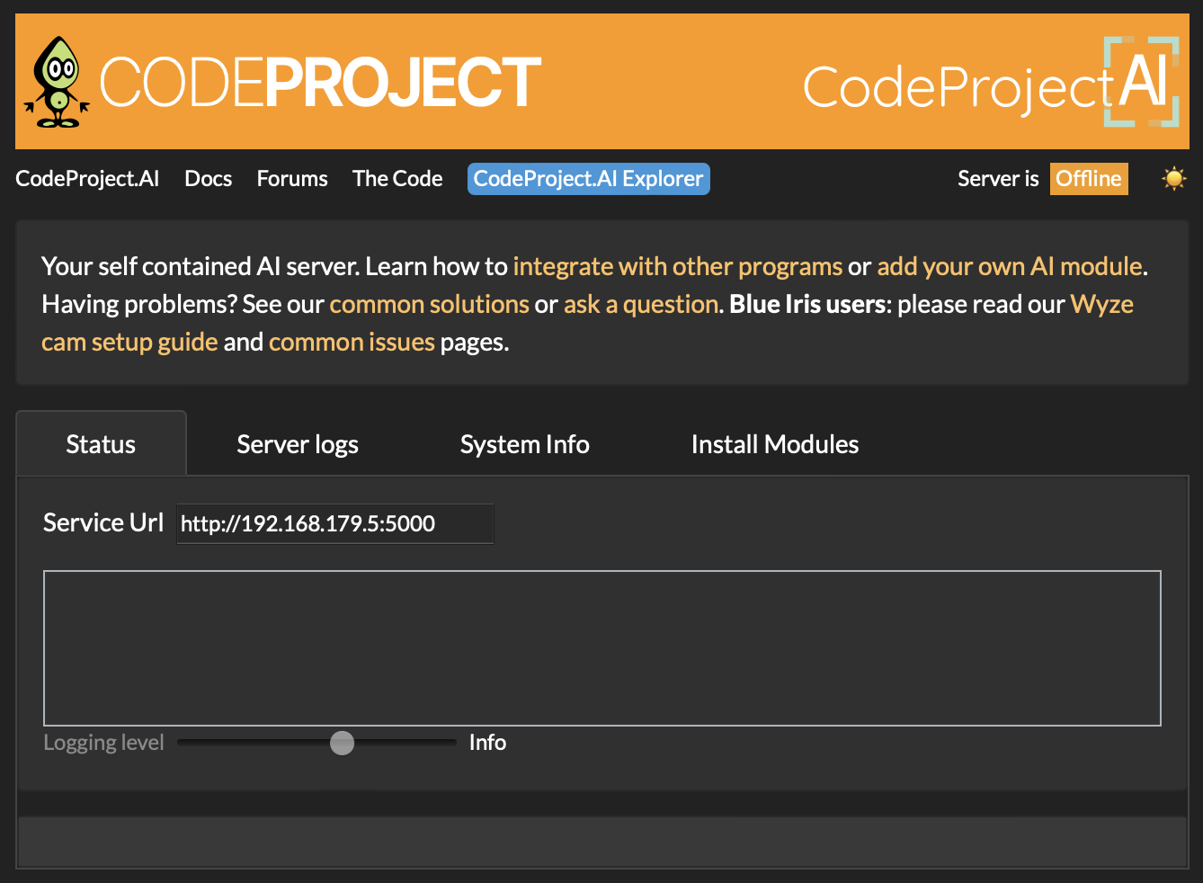 Missing Option Config Path In Root In Codeproject Al Server · Issue 4 · Skrashevich Hassio