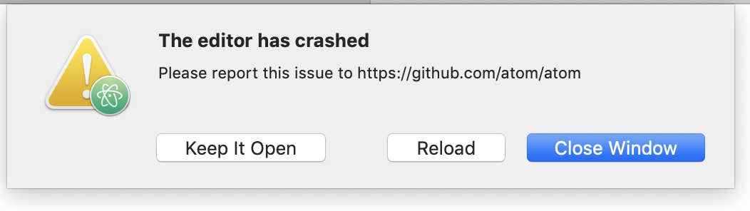 Atom Crashes With Unsaved File Under Macos · Issue 18558 · Atomatom 1947