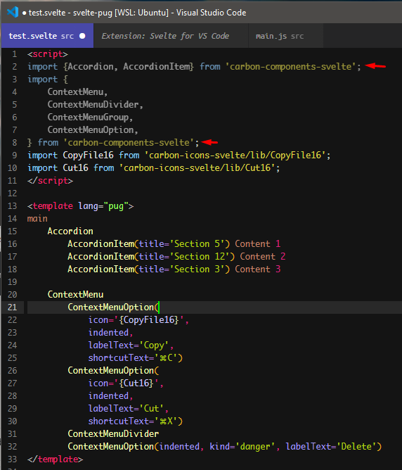 vscode pug lint: All imports in import declaration are unused · Issue #958 · sveltejs/language ...