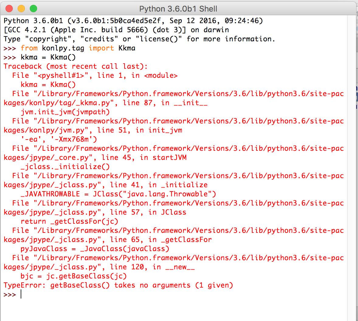konlpy 설치 후 kkma 입력시 오류 · Issue #157 · konlpy/konlpy · GitHub
