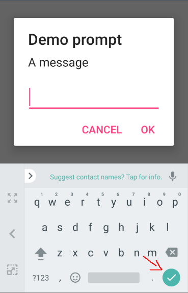 Enhancement Close Displaypromptasync On Keyboard Ok Button Press · Issue 11787 · Xamarin