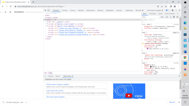 Simulator not showing in chrome - seems to work in Edge Browser · Issue #1170 · microsoft/jacdac ...