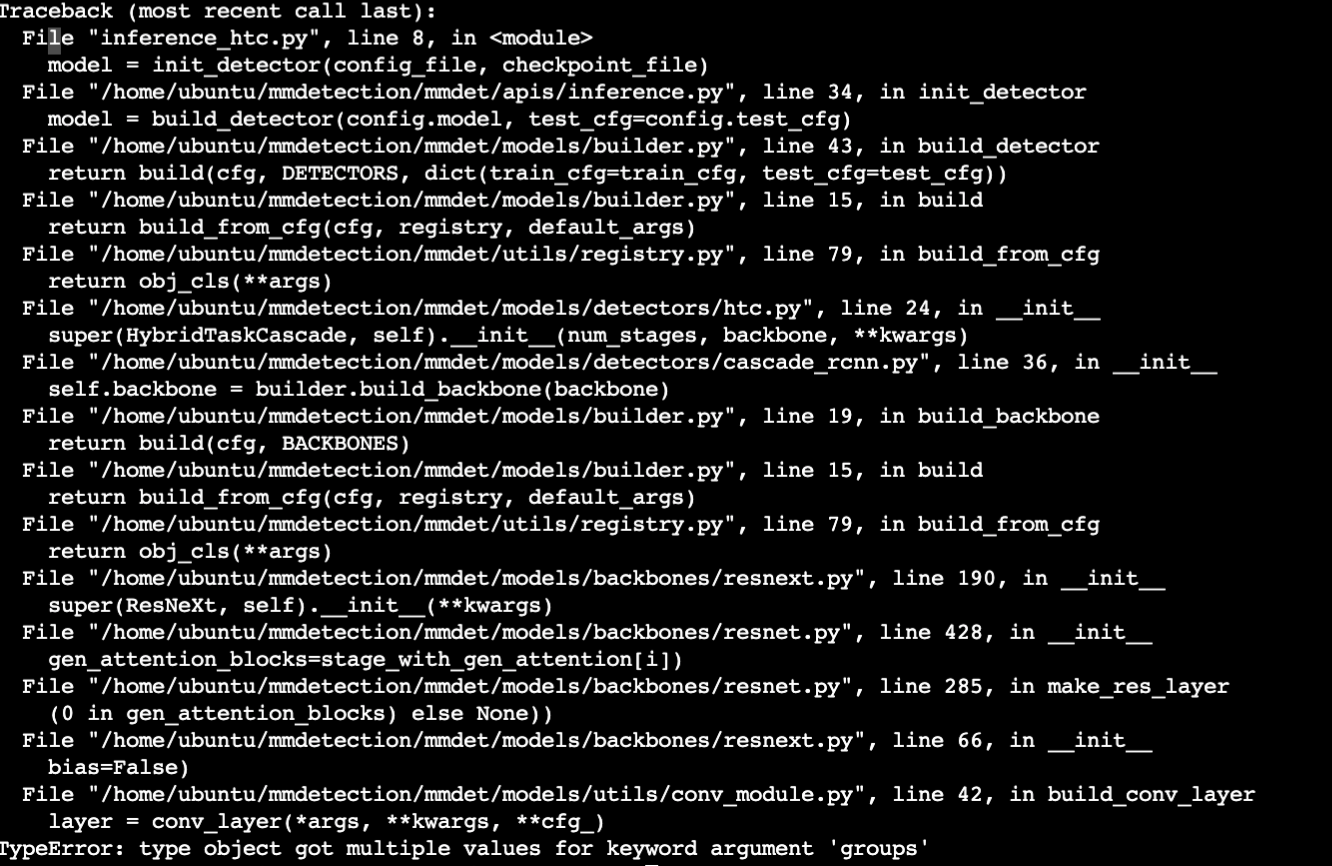 Error in inferencing HTC dconv_c3-c5 · Issue #2122 · open-mmlab ...