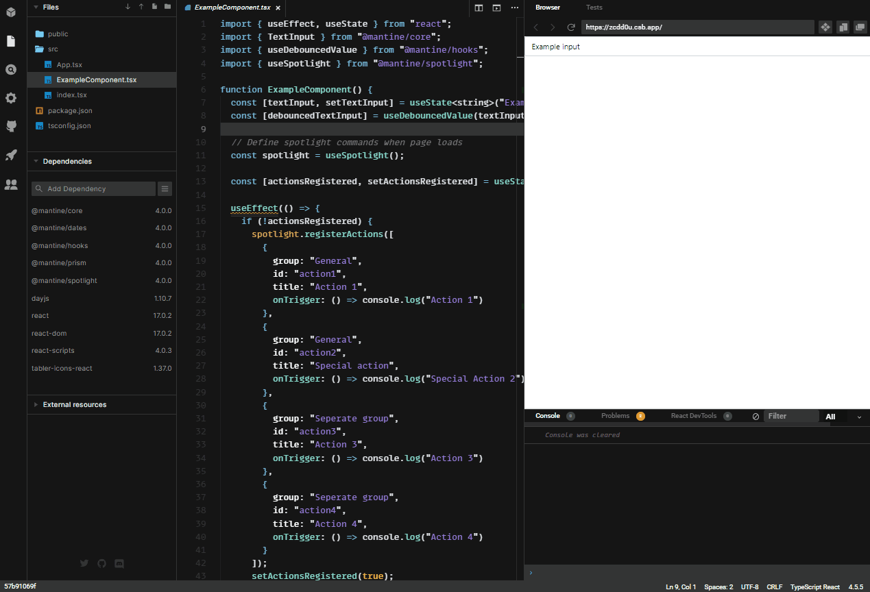 Spotlight action onTrigger execution order incorrect when using ...
