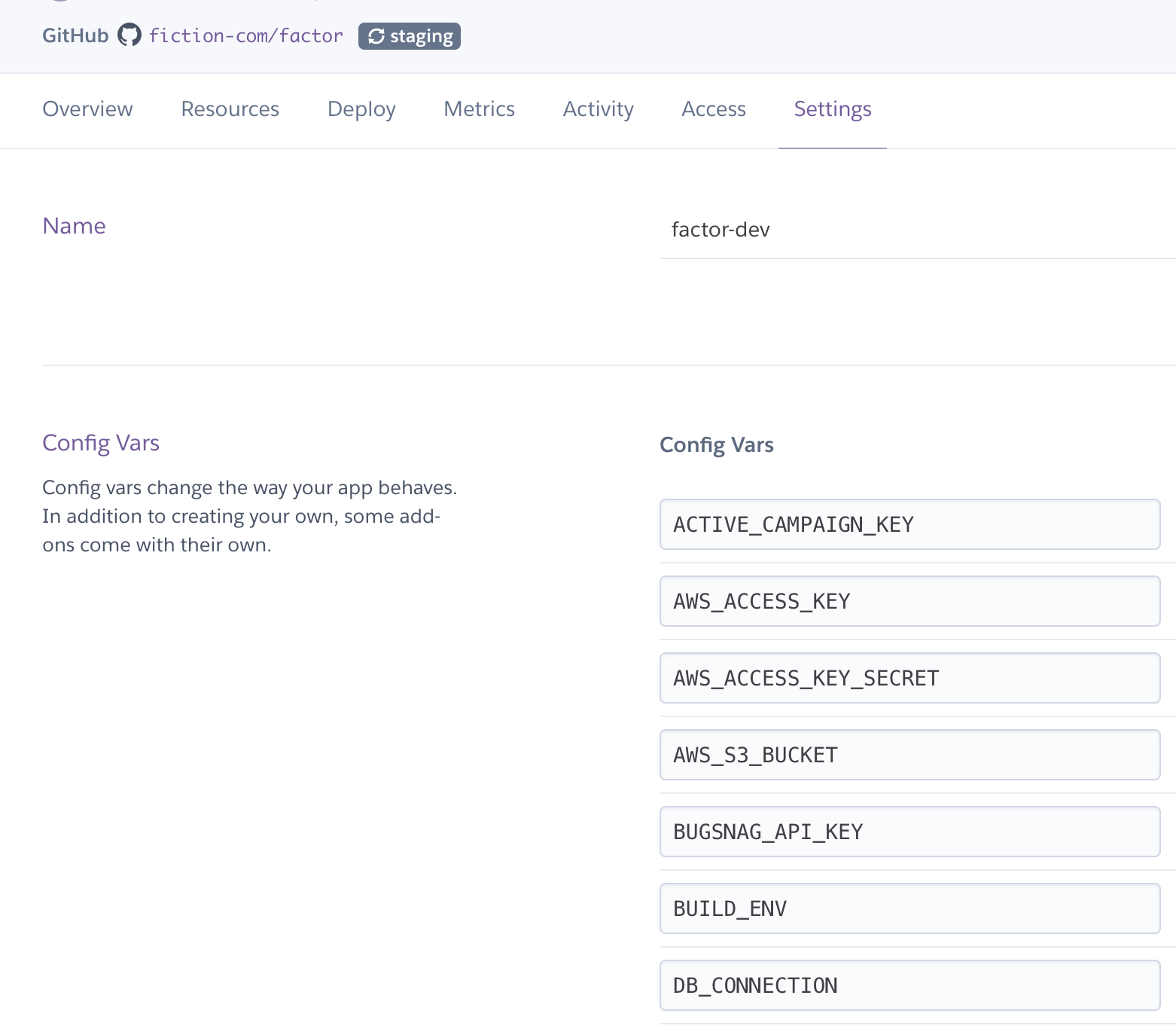 environment (e.g. local, staging, prod) specific config · Issue #136 ...