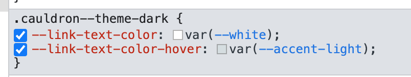 Dark Theme - A Link within a paragraph should use --link-text-color for the text color · Issue ...