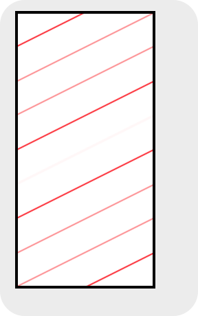 In konva why the color is uneven when use fillLinearGradientColorStops api to draw a diagonal ...