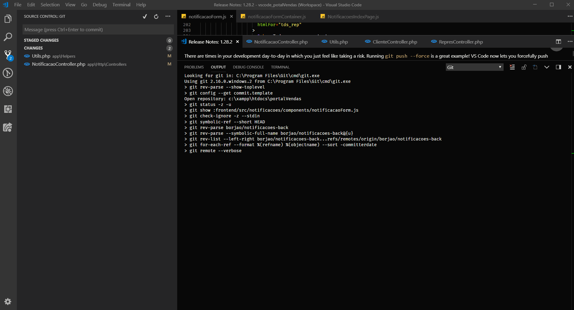 Source Control > Stash doesn't clear file list · Issue #60138 · microsoft/vscode · GitHub