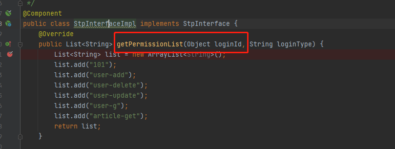 StpInterface权限集合getPermissionList · Issue #124 · dromara/Sa-Token · GitHub