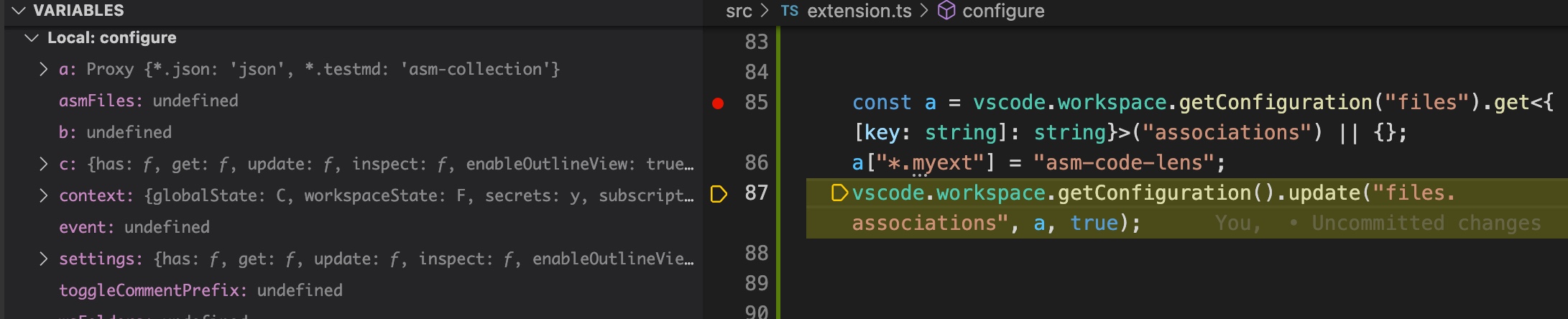 No way to change the files.associations programmatically · Issue #135304 · microsoft/vscode · GitHub