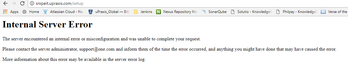 Internal Server Error - upon Installing Snipe-IT · Issue #3832 · snipe ...