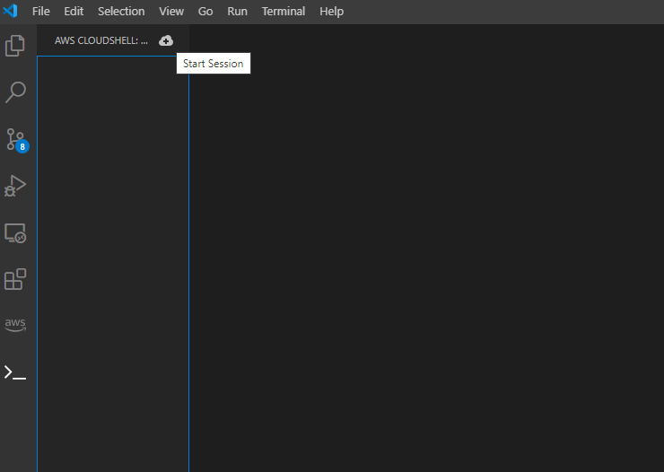 Attempting to Start session has no effect · Issue #4 · iann0036/vscode-aws-cloudshell · GitHub
