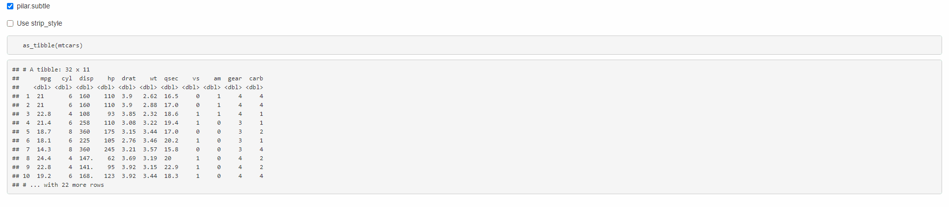 Unwanted ANSI Control Chars when knitting to HTML in RStudio · Issue #318 · r-lib/pillar · GitHub