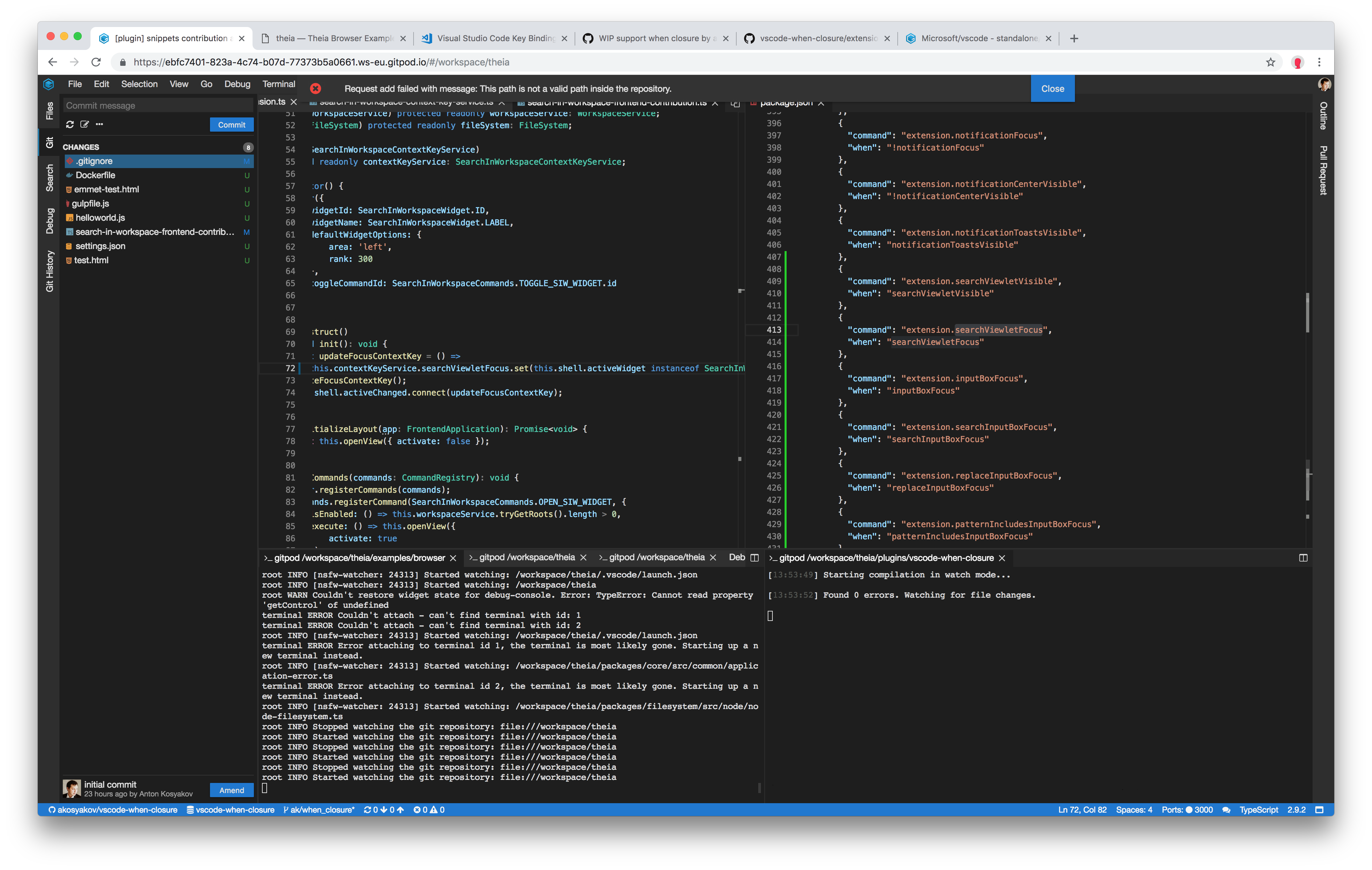 git multi repos support is not reliable · Issue #4107 · eclipse-theia/theia · GitHub