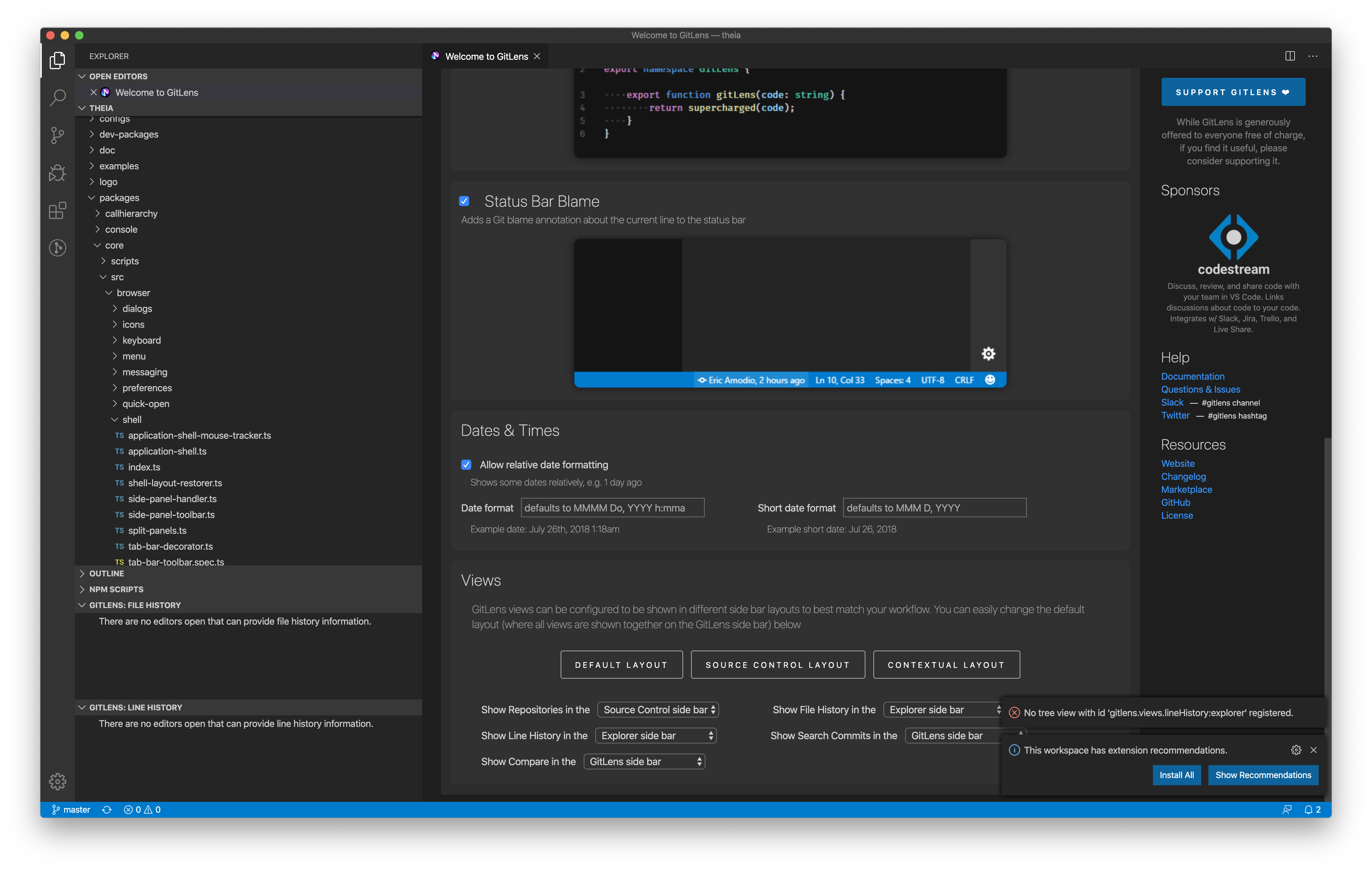 No Tree View Id Registered · Issue 966 · Gitkrakenvscode Gitlens · Github