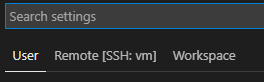 JSON Settings editor do not show remote settings · Issue #119316 · microsoft/vscode · GitHub