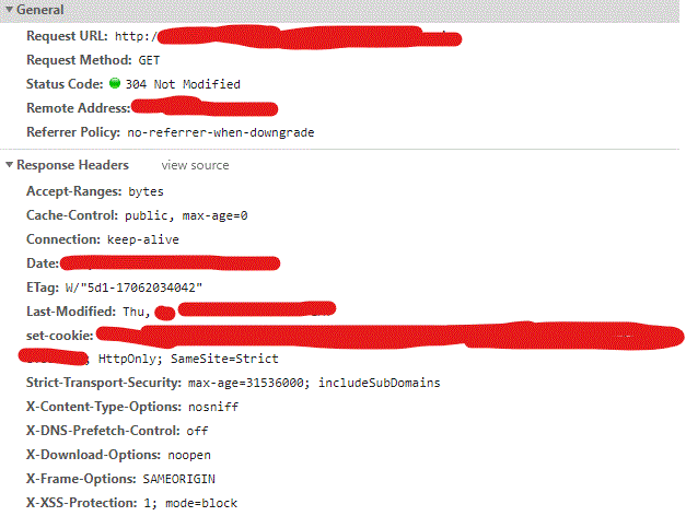 A 304 response incorrectly includes too many headers · Issue #131 · expressjs/serve-static · GitHub