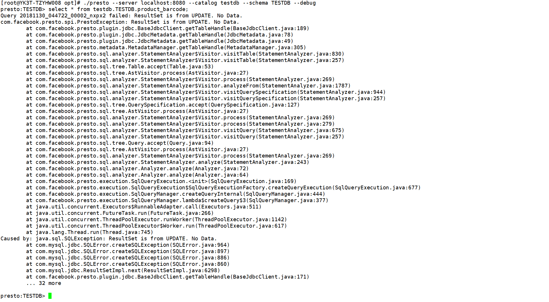 Does presto support Mycat? · Issue #11994 · prestodb/presto · GitHub