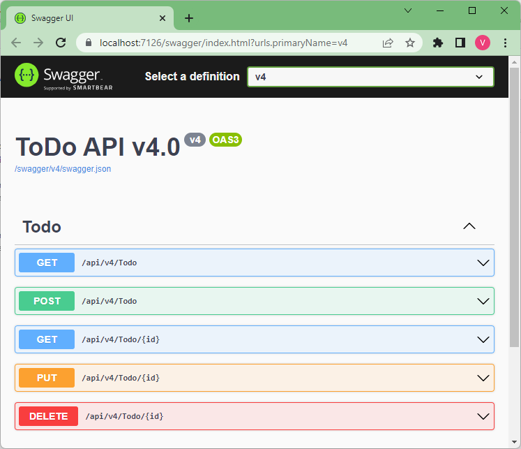 GitHub - vivekmvp/TodoApiWithVersioning: TodoApi with Versioning and Swagger Implementation