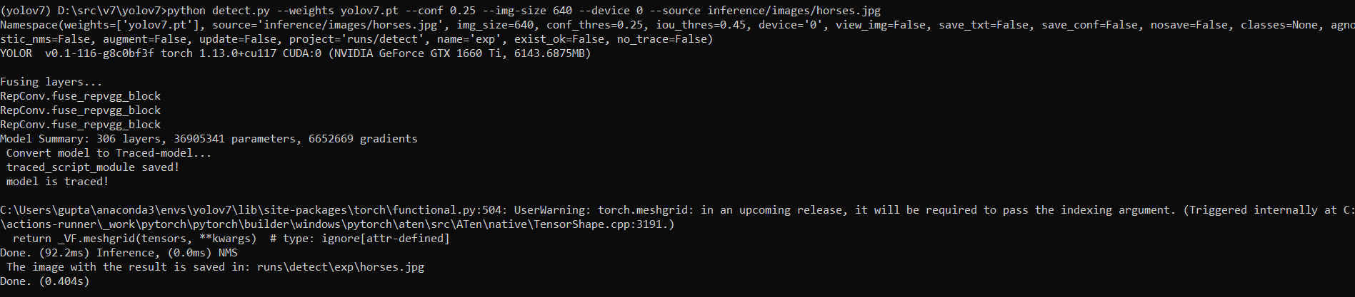 No bounding boxes in inference/images/horses.jpg? · Issue #1220 · WongKinYiu/yolov7 · GitHub